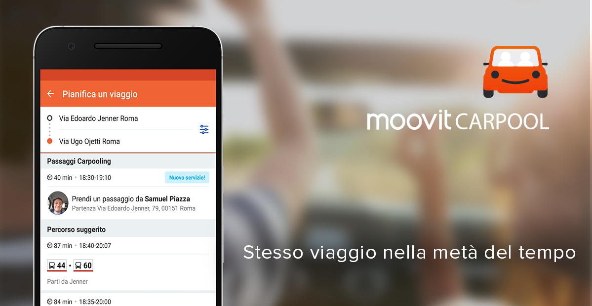 Moovit: l’auto condivisa per affrontare il traffico Capitolino